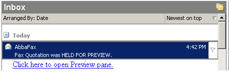 After you open the preview pane, three choices for you to choose